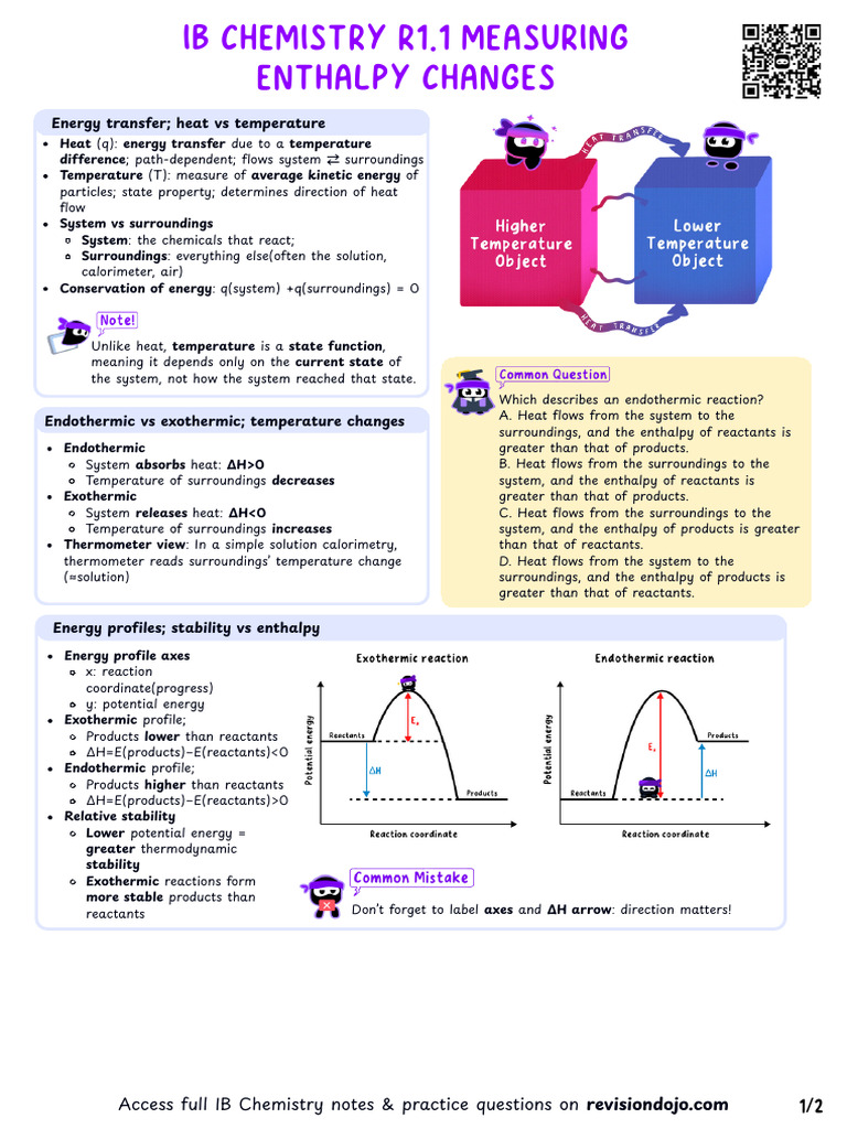 Understanding Enthalpy Changes in Chemistry | PDF | Reaction Rate | Redox