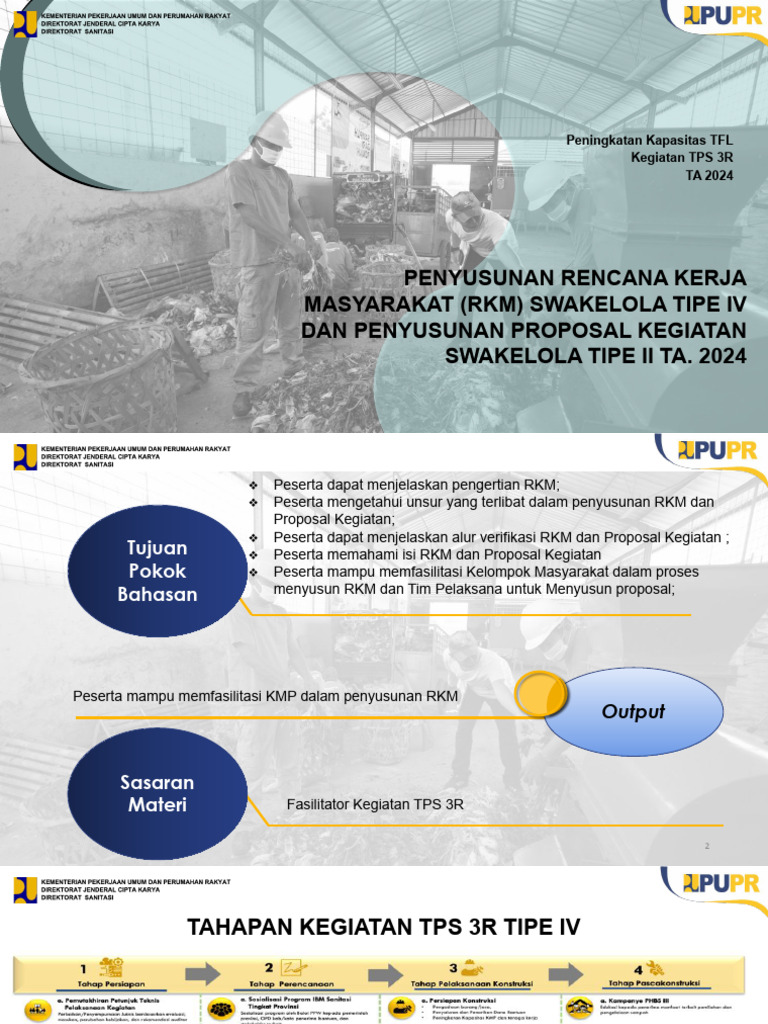 Penyusunan RKM dan Proposal TPS 3R 2024 | PDF