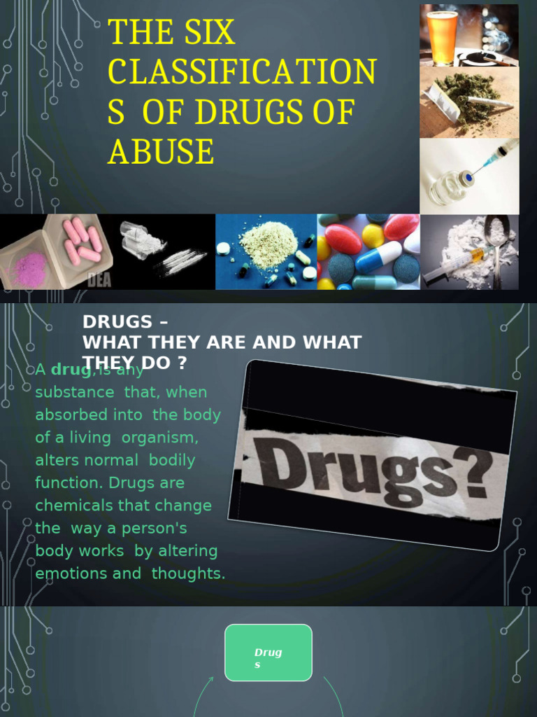 Lesson 3 Six Classification of Drug of Abuse | PDF | Stimulant ...