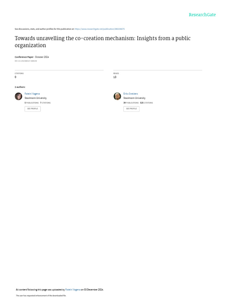 (Vagena & Smeiders, 2024) CCVP+Public Sector Organizations | PDF ...