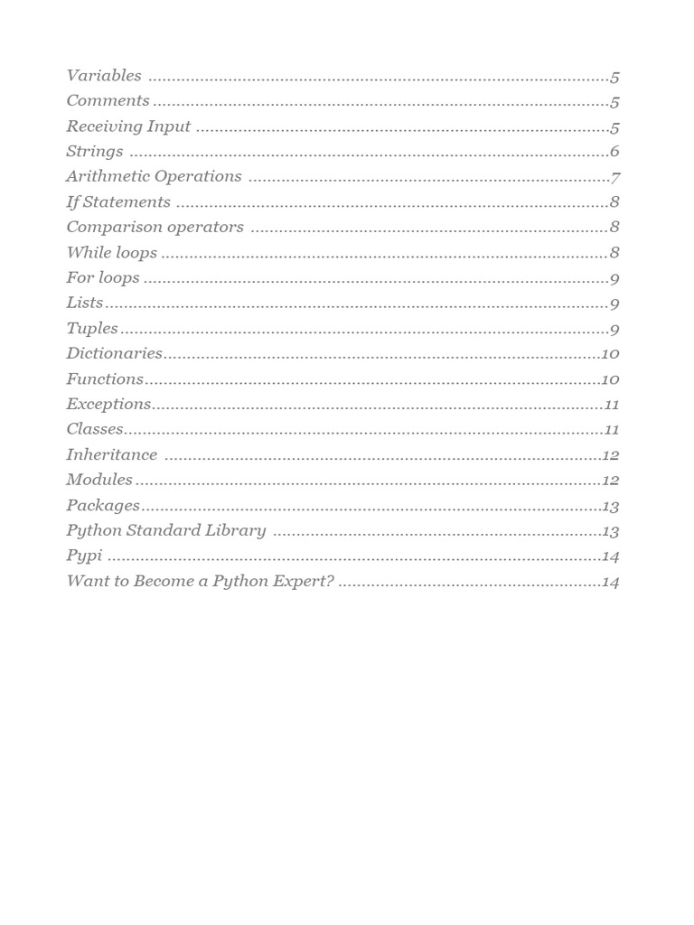 3 Python Cheat Sheet | PDF | Integer (Computer Science) | Python ...