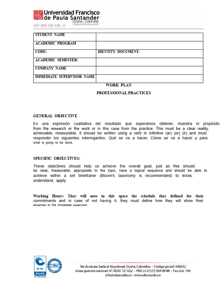 WORK PLAN Draft | PDF