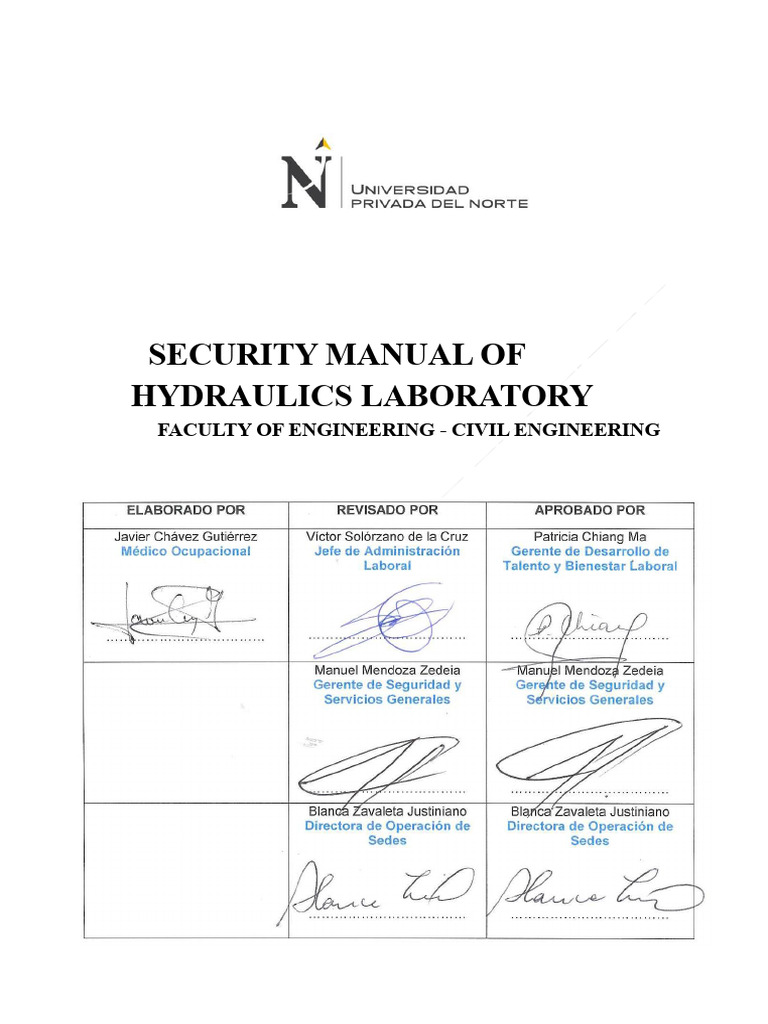 Hydraulics Laboratory Safety Manual | PDF | Personal Protective ...