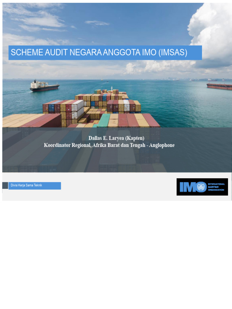 2.2 Skema Audit Negara Anggota IMO - IMSAS | PDF