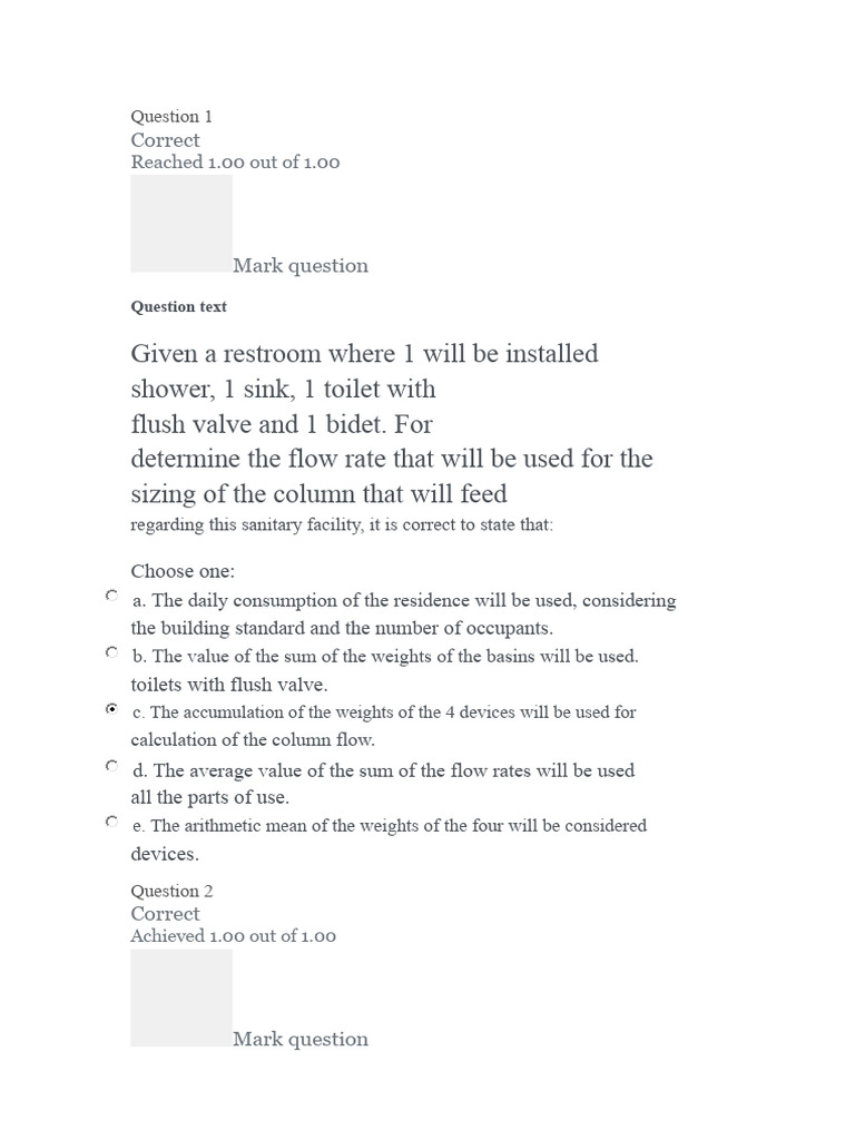 Hydraulic Installations Exercises All Topics | PDF | Sanitary Sewer | Septic Tank