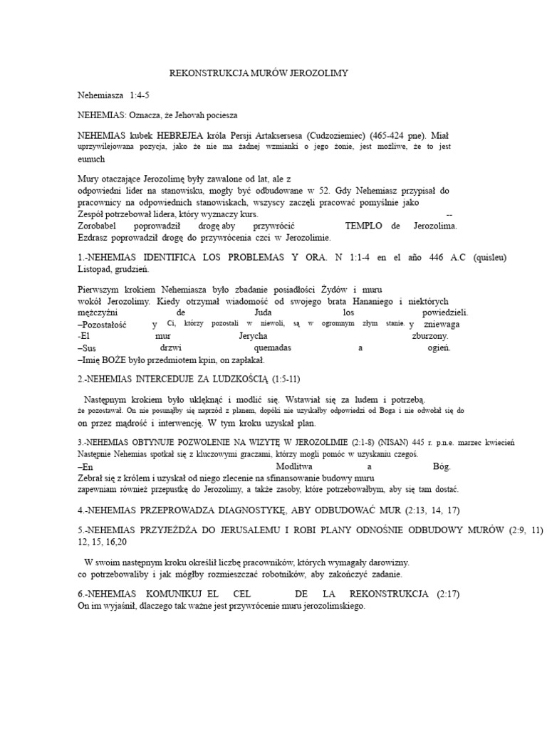 Rekonstrukcja Murów Jerozolimy | PDF