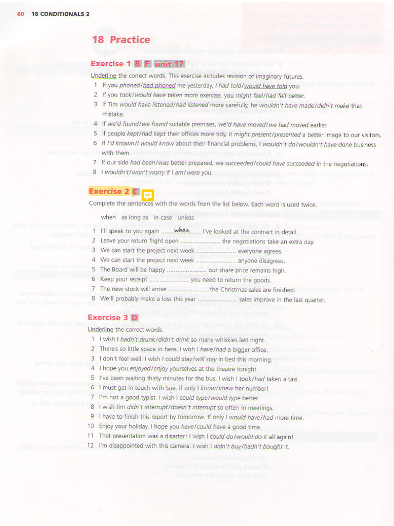 More practice on Conditionals | PDF