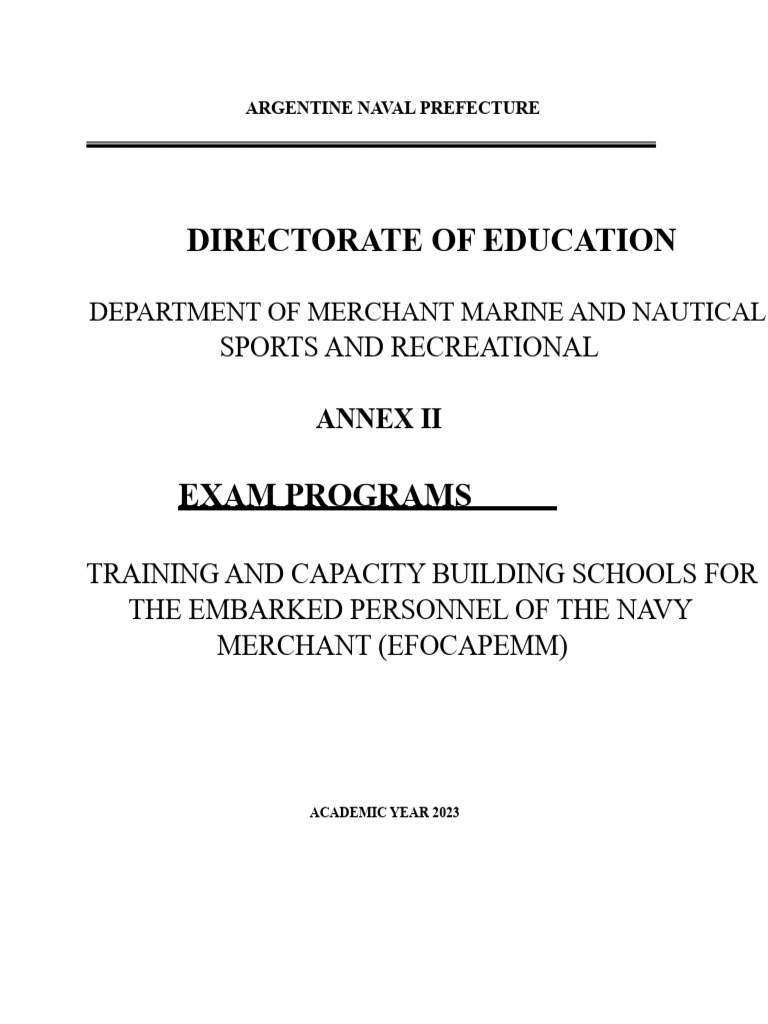 Annex Ii Protocol For Enrollment Academic Year 2023 Efocapemm | PDF ...