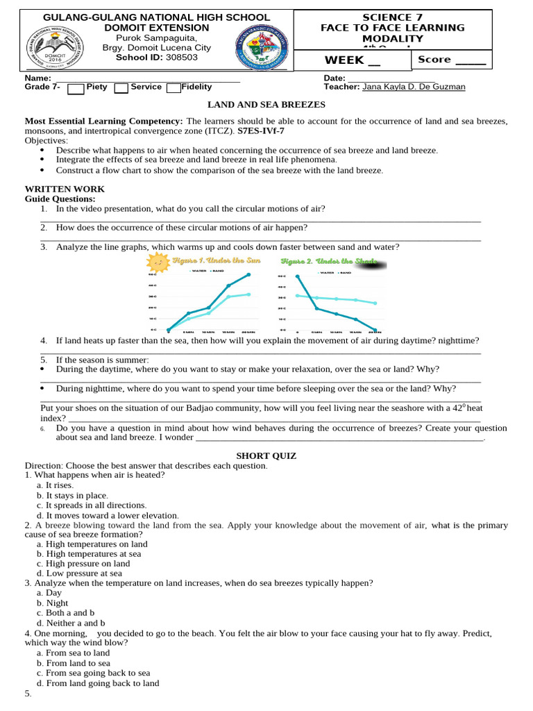 Las Science 8 w4 q4 Breezes | PDF | Applied And Interdisciplinary ...