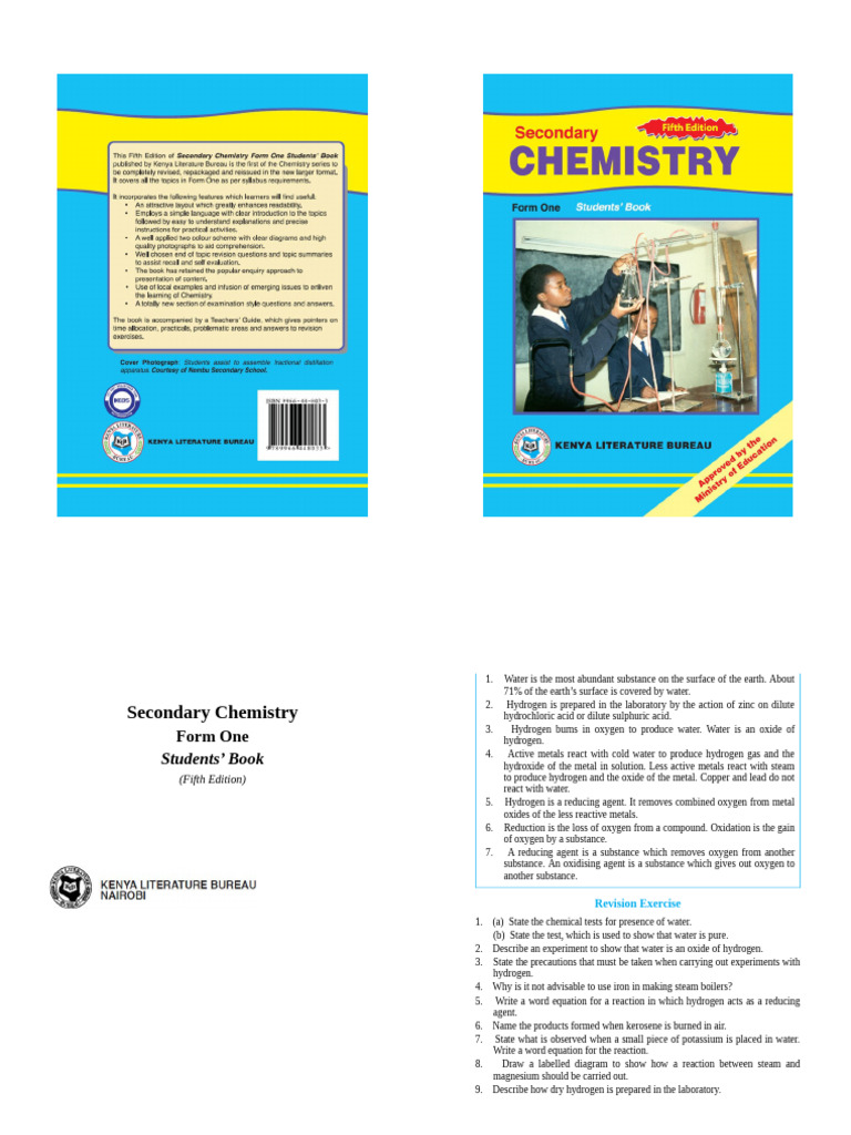 KLB CHEM F1 - Booklet | PDF | Redox | Hydrogen