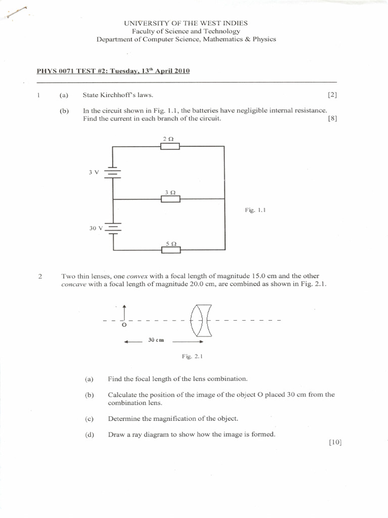 Phys0071 Tutorials 7-12a | PDF