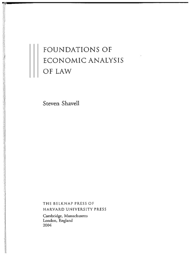 Clase 3 - Shavell | PDF