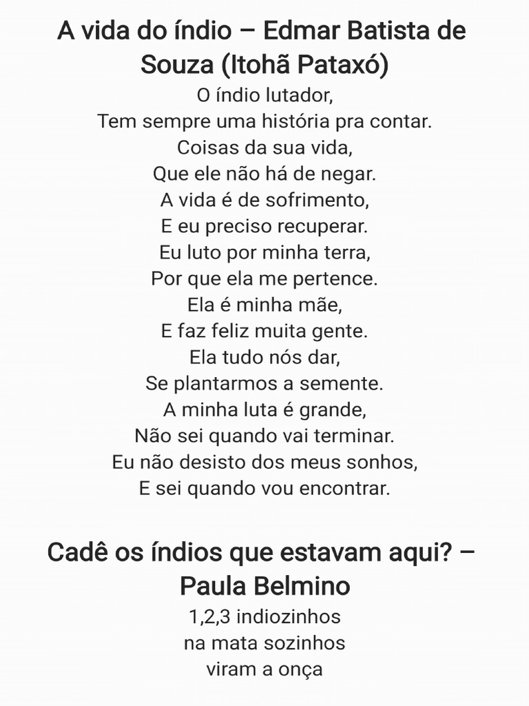 Poemas Indígenas | PDF