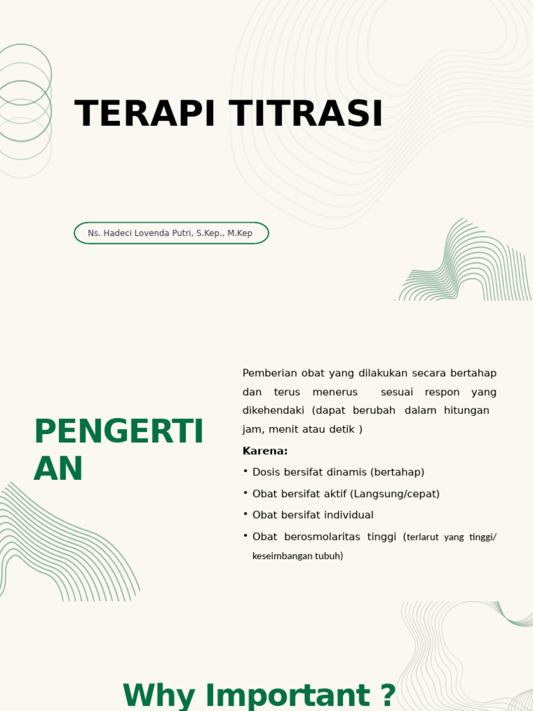 Terapi Titrasi | PDF