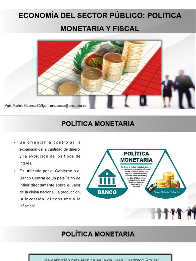 Política Monetaria y Fiscal en Economía | PDF | La política fiscal | La ...