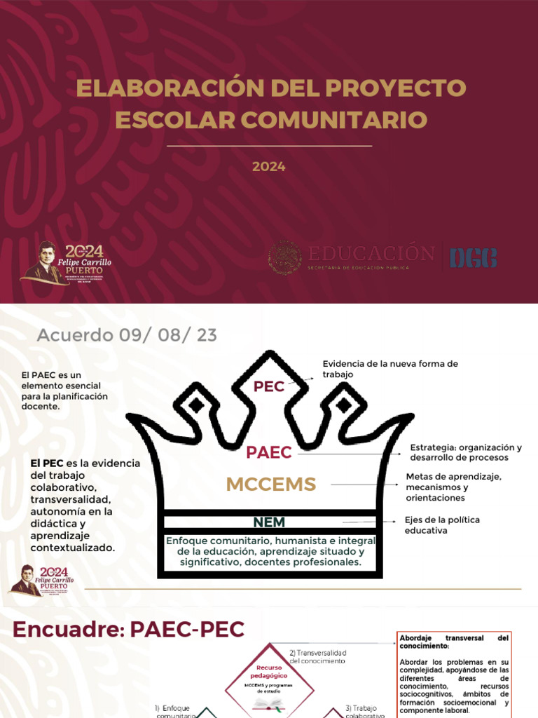 Como Elaborar El PEC 2024 | PDF | Plan de estudios | Maestros