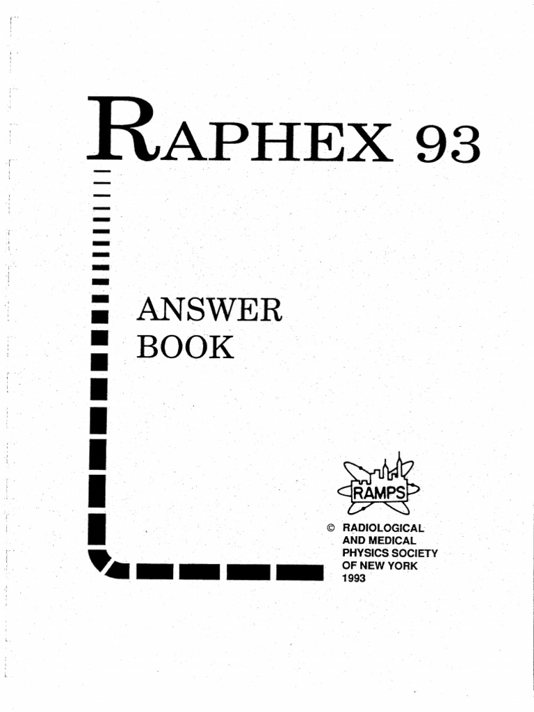 Raphex 93 Answer Book | PDF