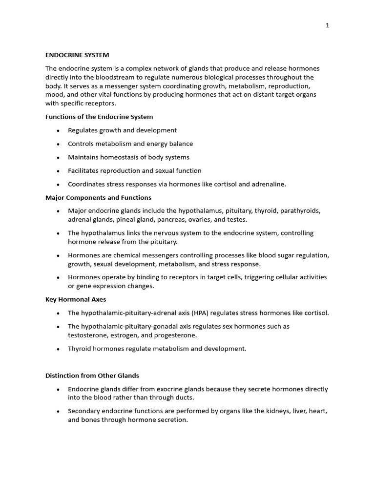 A251 Lec 10 Endocrine System | PDF | Endocrine System | Hormone