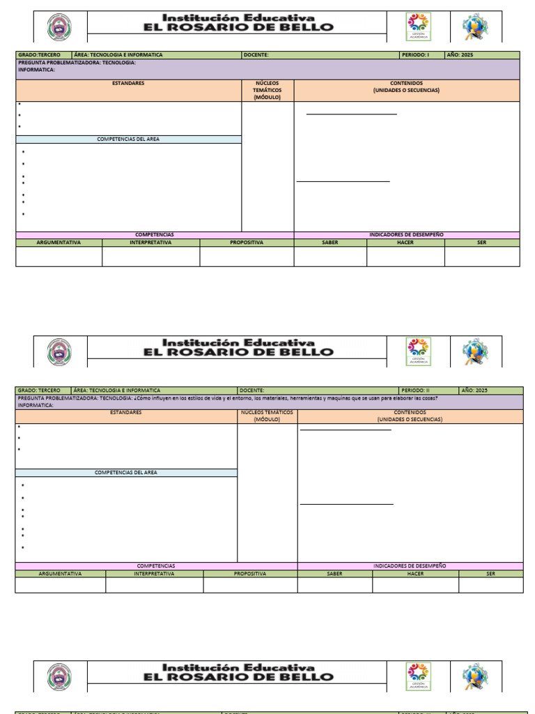 Malla Curricular 2025: Tecnología y TIC | PDF | Informática | Hardware ...
