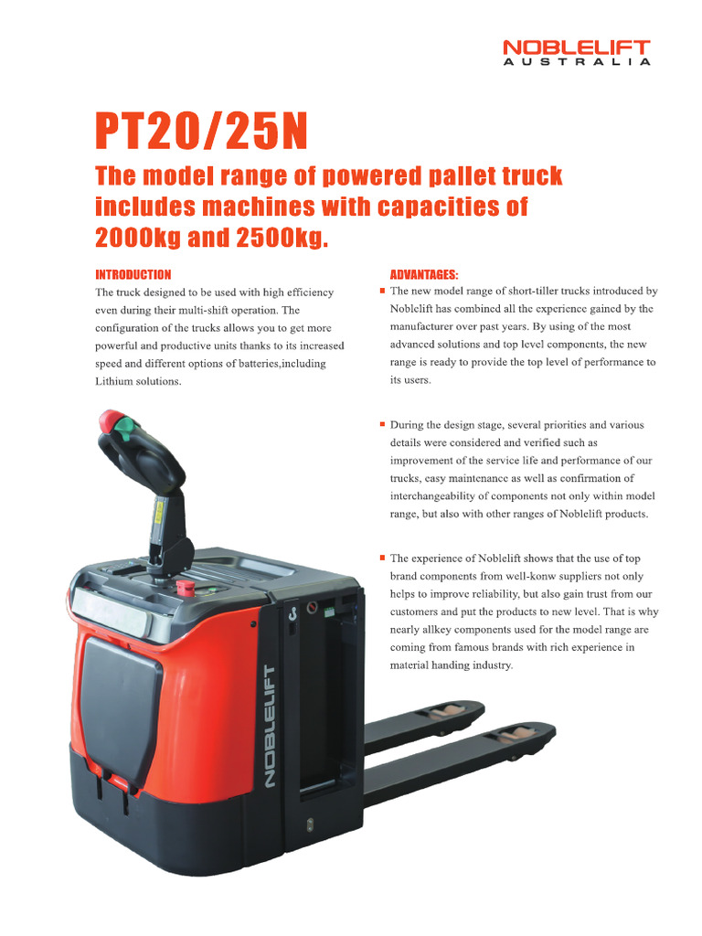 PT20-25N Brochure | PDF