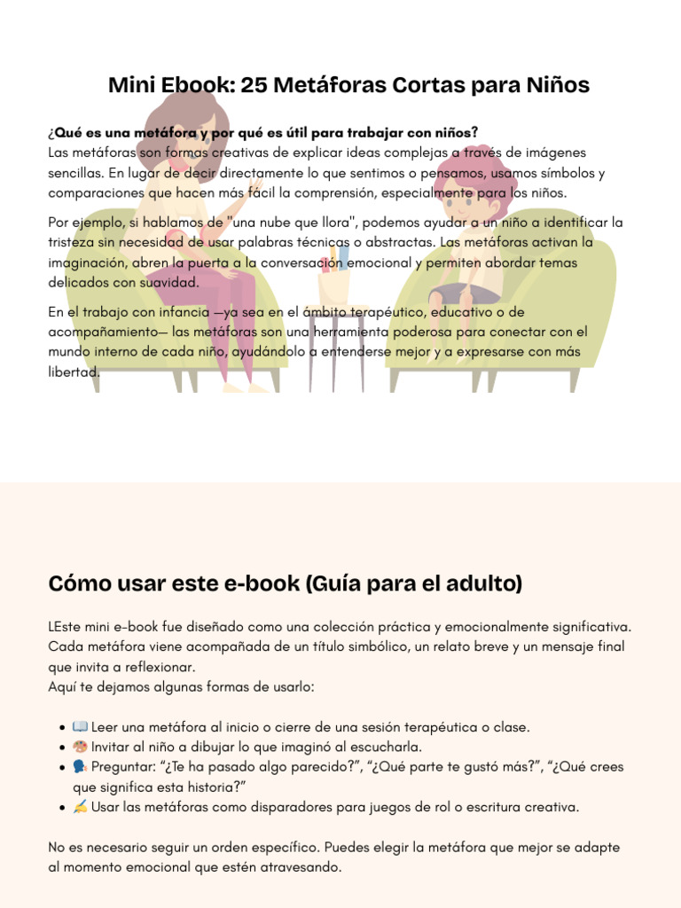 Metáforas para Niños: Entendiendo Emociones | PDF | Metáfora | Las ...