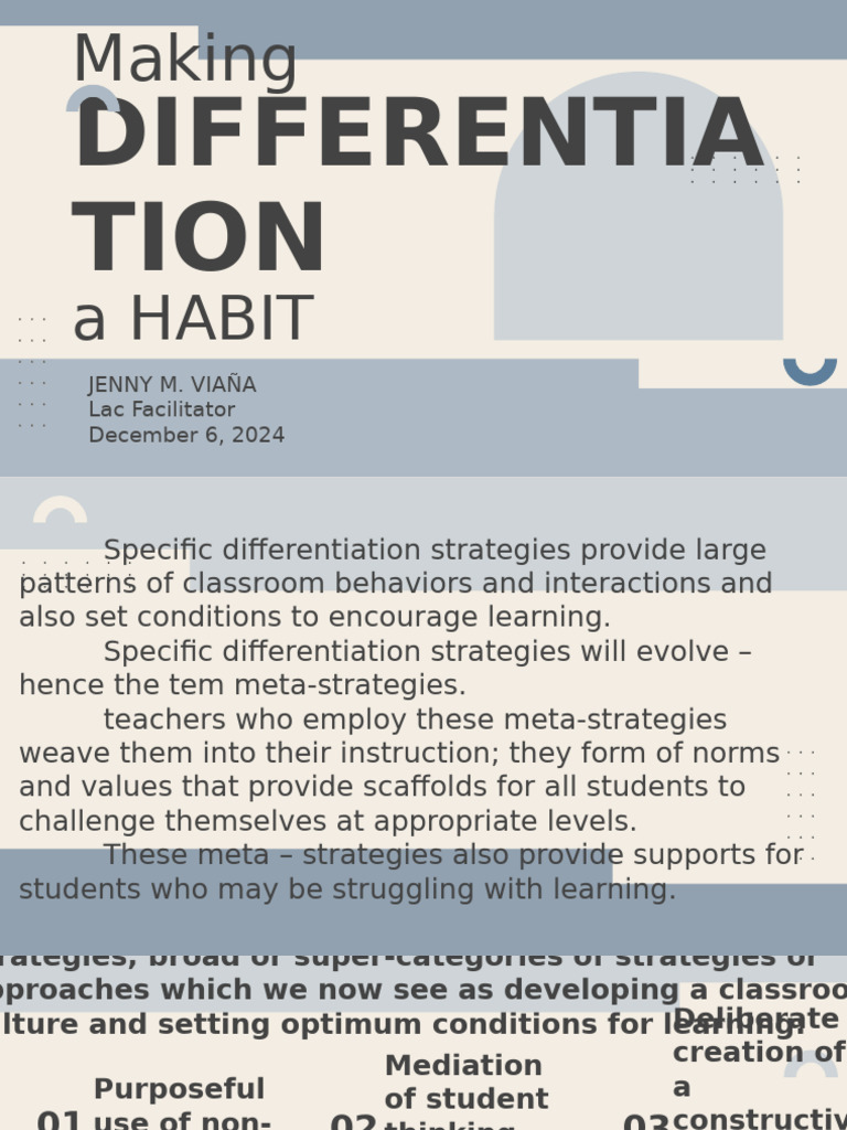 Effective Differentiation Strategies in Classrooms | PDF | Learning ...