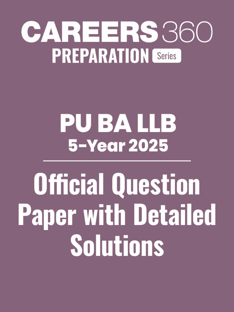 PU BA LLB 2025 Question Paper Solutions | PDF | Defamation | Offer And ...