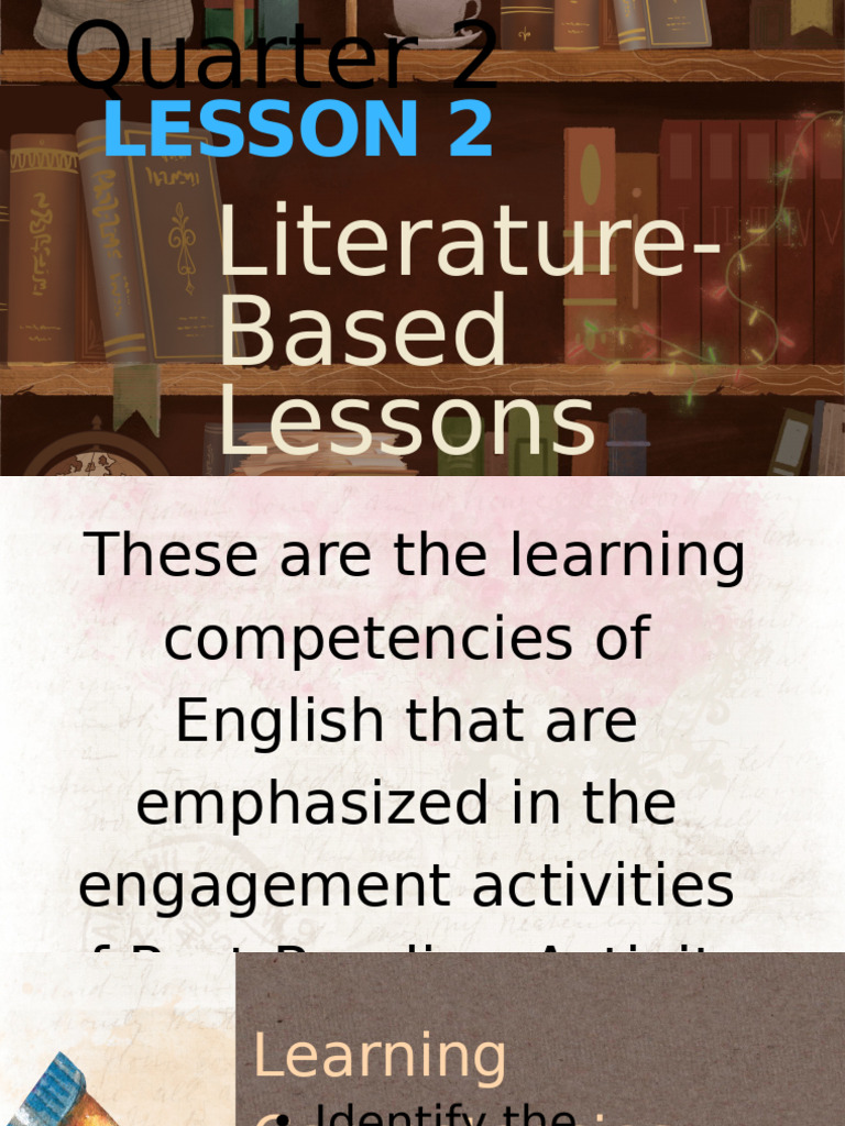 Literature-Based English Lessons | PDF | Word | Linguistic Typology
