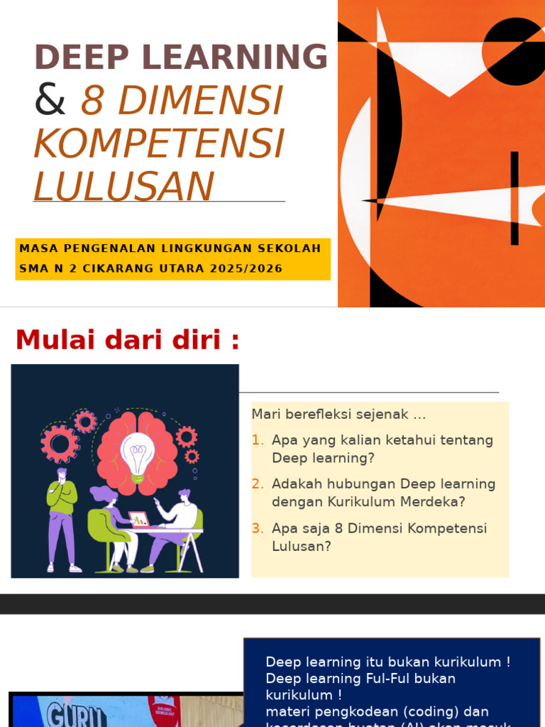 Deep Learning dan 8 Dimensi Kompetensi | PDF