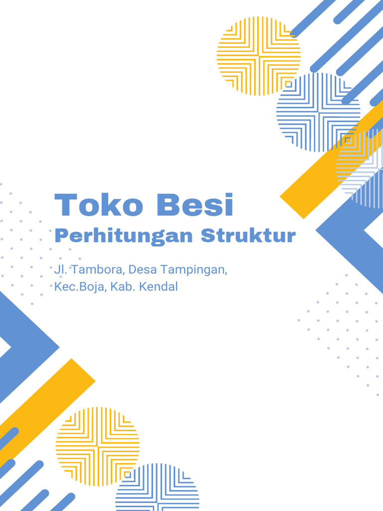 Perhitungan Struktur Gedung Toko Besi Kendal | PDF