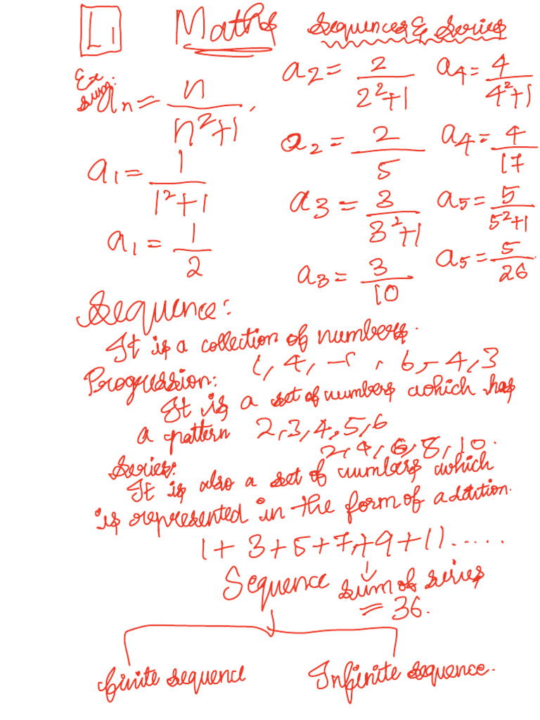 Understanding Sequences and Series | PDF | Discrete Mathematics | Numbers