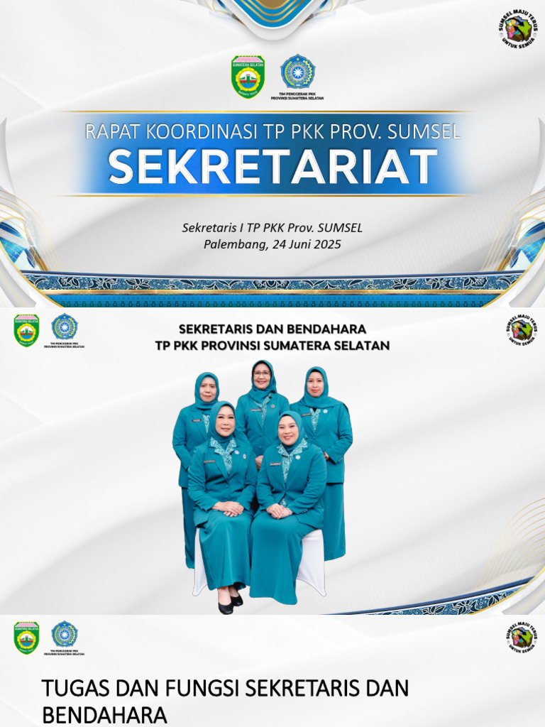 Paparan Program Kerja Sekretaris | PDF
