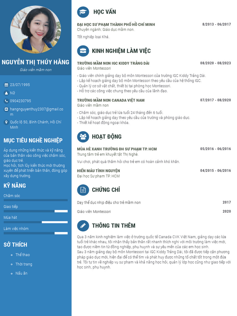 CV-Nguyen Thi Thuy Hang | PDF