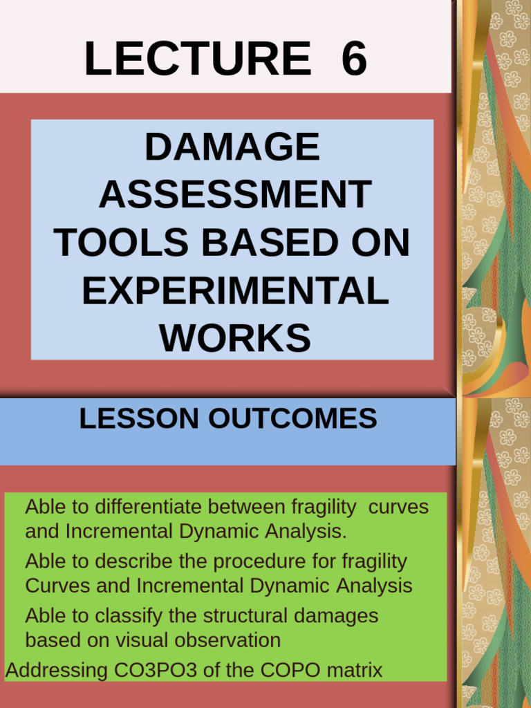 Lecture 6 (Damage Assessment Tool) | PDF | Fracture | Earthquake ...