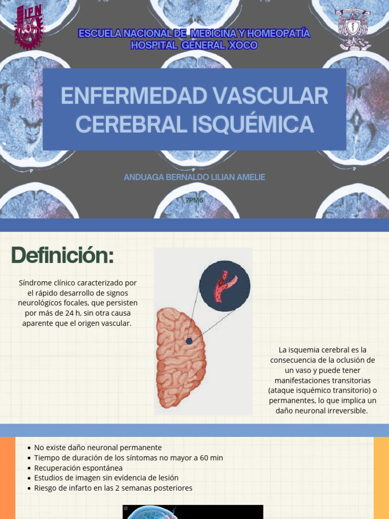 EVC ISQUÉMICO | PDF | Carrera | Isquemia