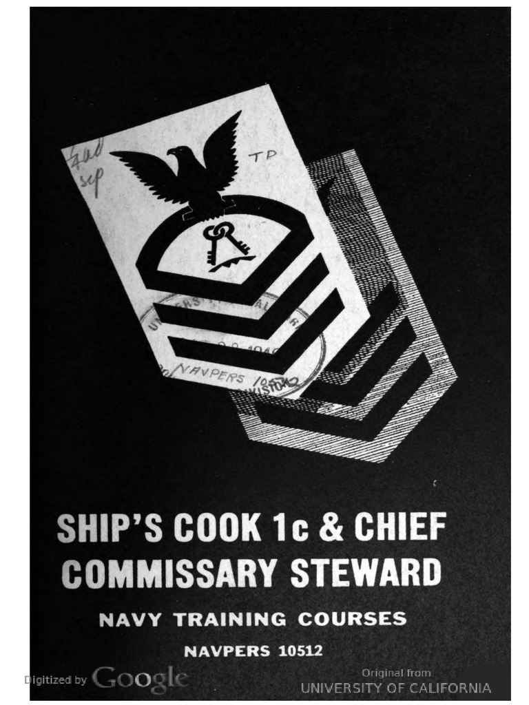 Ships Cook 1 C and Chief | PDF