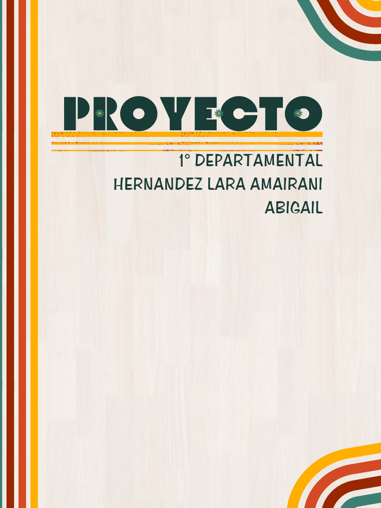 Green Colorful Retro Portfolio Cover A4 Document | PDF