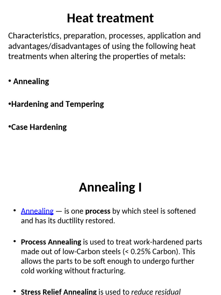 Heat Treatment of Metals Explained | PDF | Heat Treating | Industrial ...