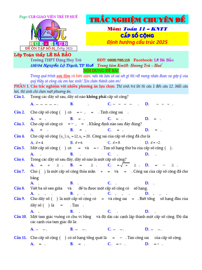 De 01 Cap So Cong | PDF