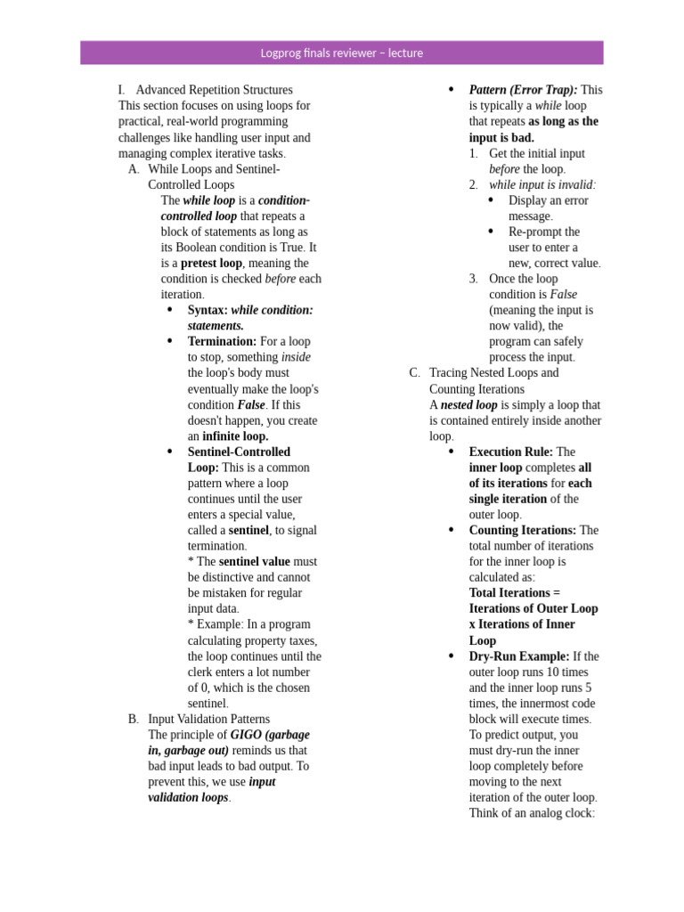 Logprog Finals - Lecture | PDF | Parameter (Computer Programming ...