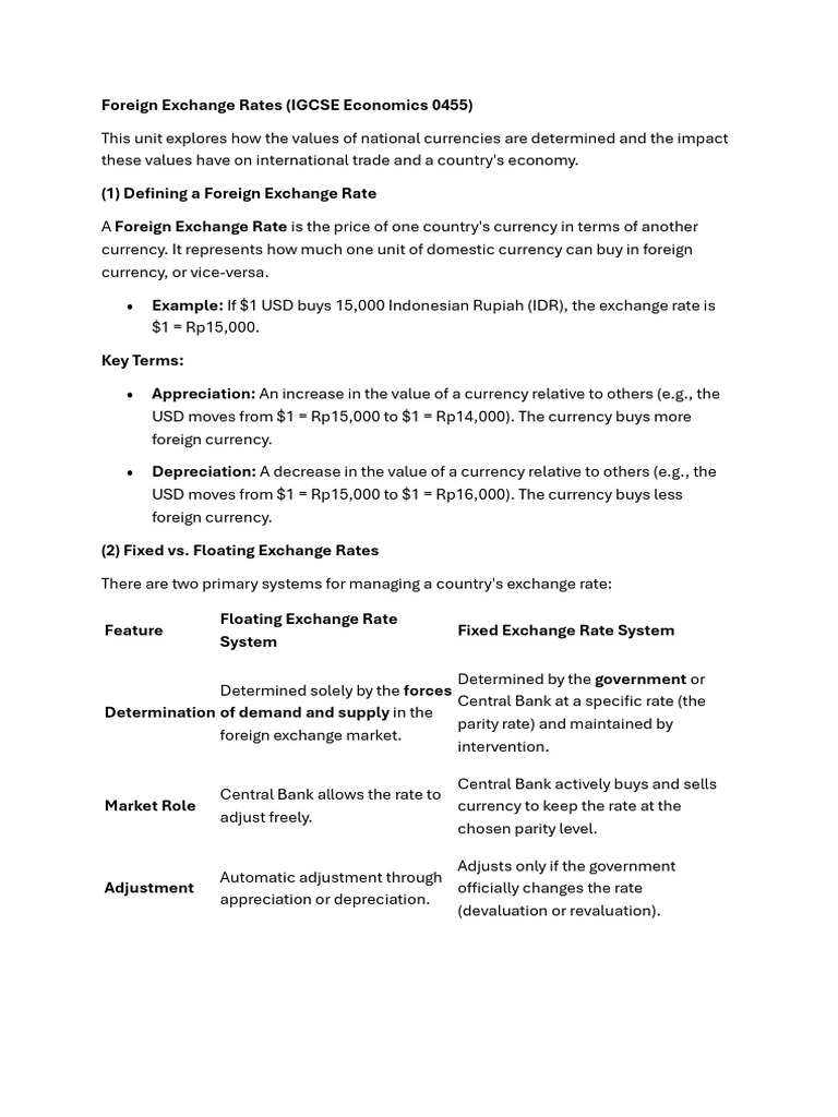G10 Econs - Foreign Exchange Rates | PDF | Currency Appreciation And ...