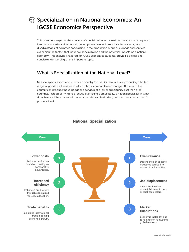 G10 - National Specialization | PDF | Economic Growth | Economies