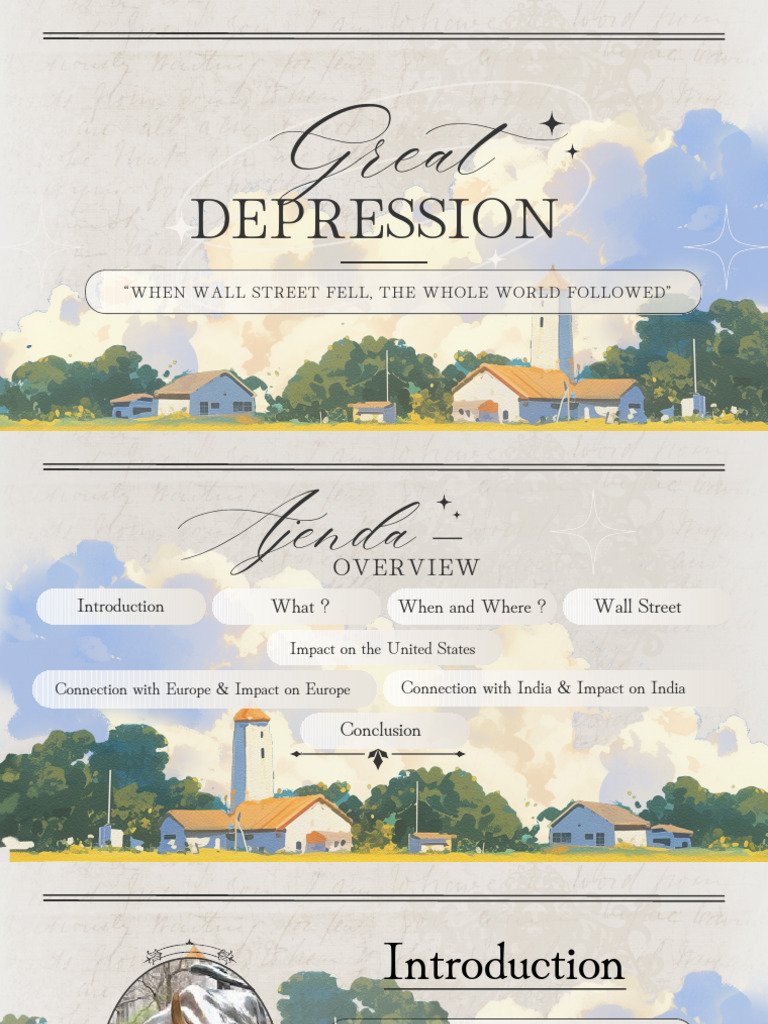 The Great Depression | PDF | Great Depression | Wall Street Crash Of 1929
