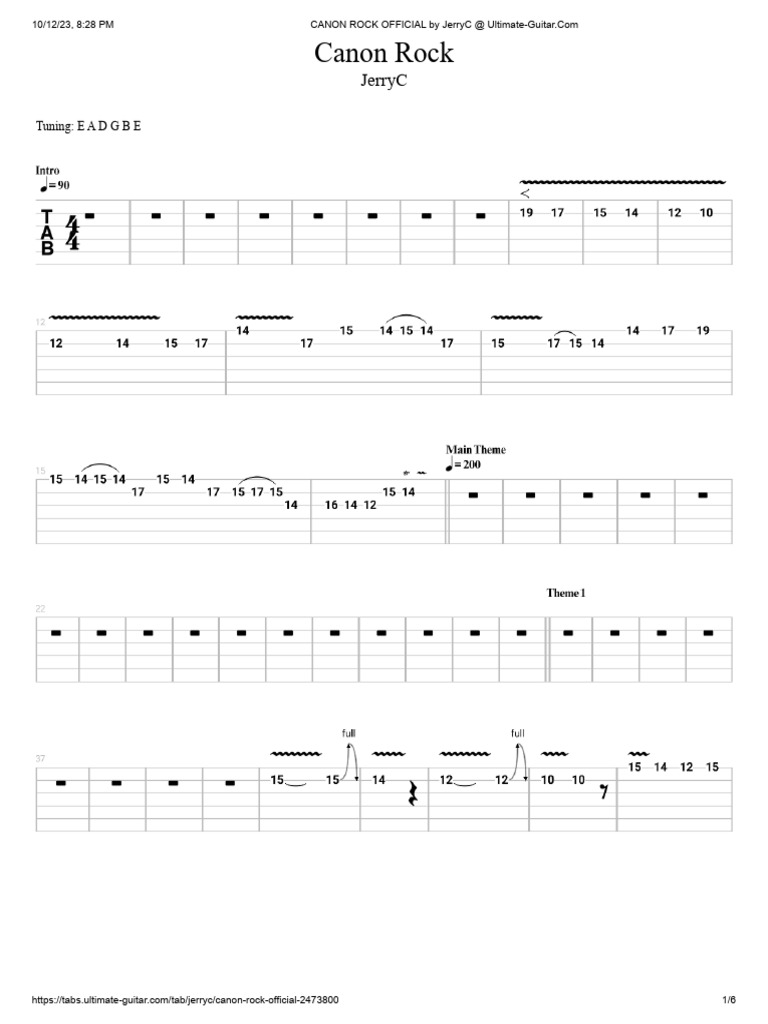 Canon Rock Tab by JerryC | PDF