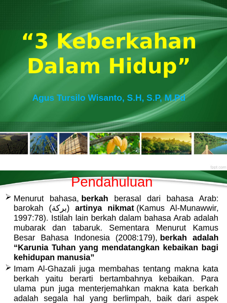 3 Keberkahan Dalam Hidup | PDF