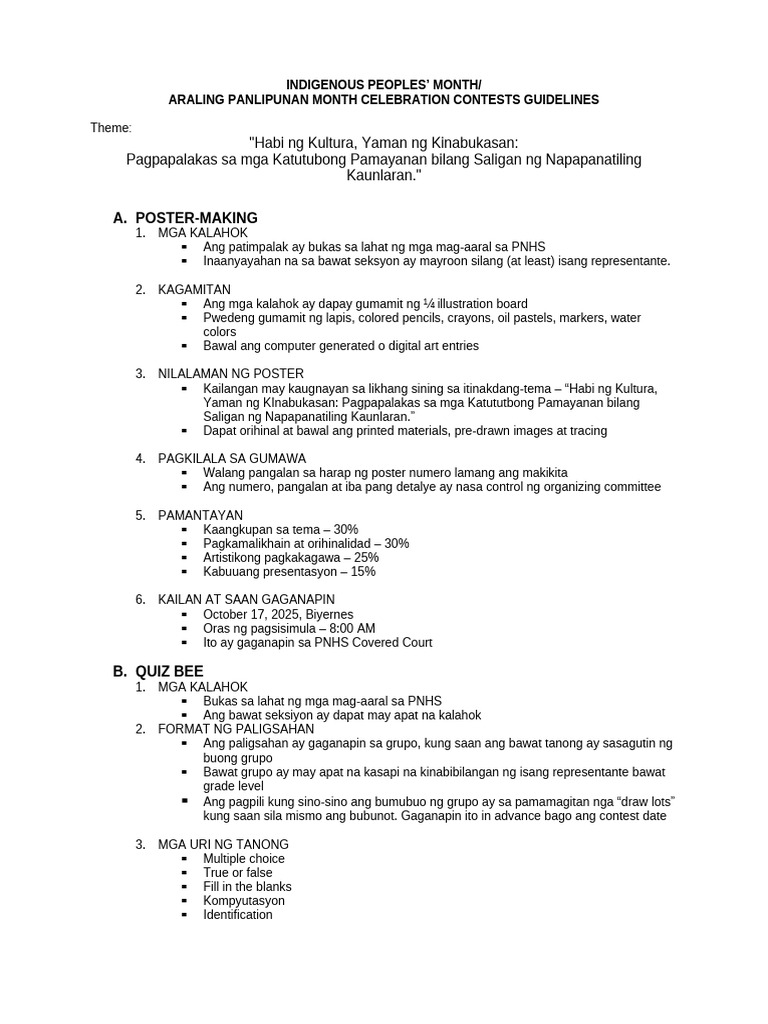 Contest Guidelines | PDF