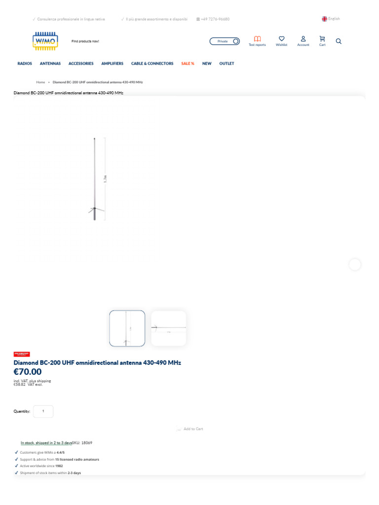 Diamond BC-200 UHF Antenna Overview | PDF | Antenna (Radio) | Ultra ...