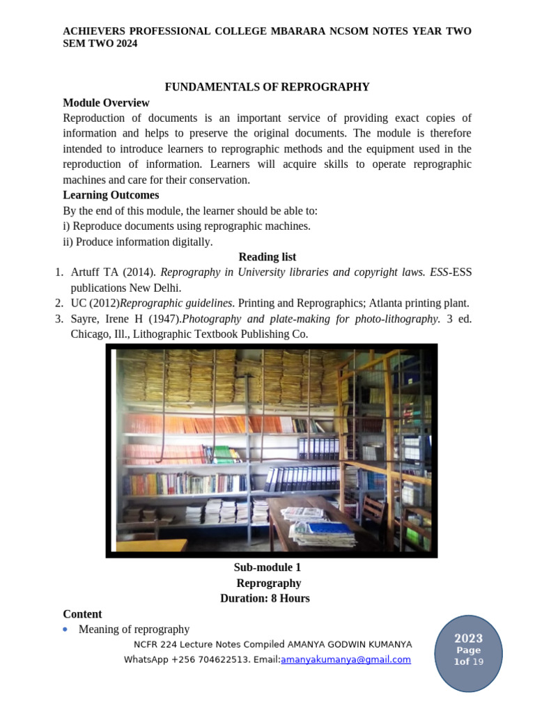 Reprography Techniques and Skills Guide | PDF | Image Scanner | Printing