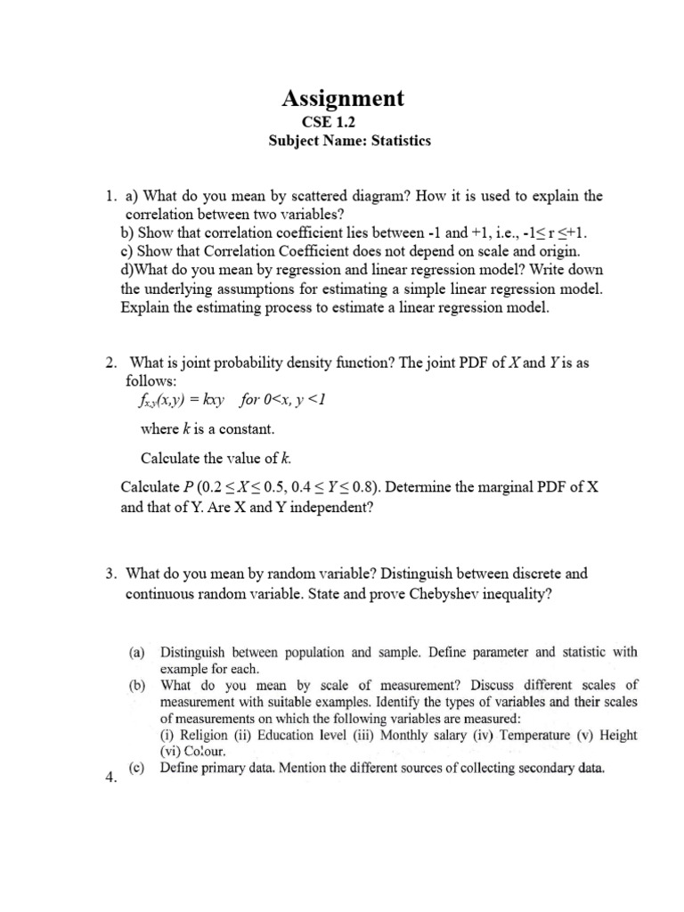 Assignment | PDF | Regression Analysis | Linear Regression