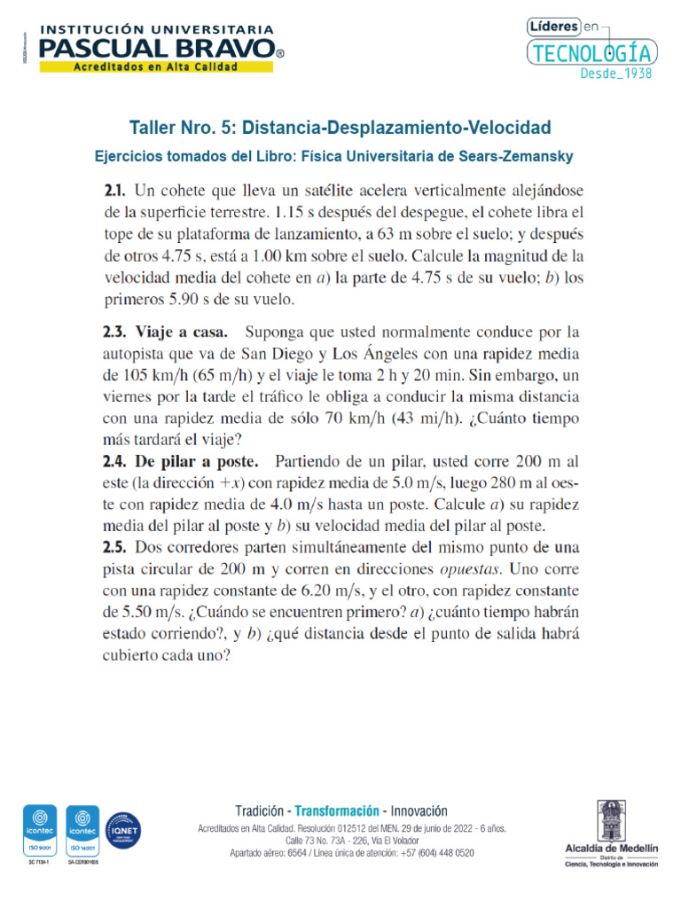MRUA | PDF